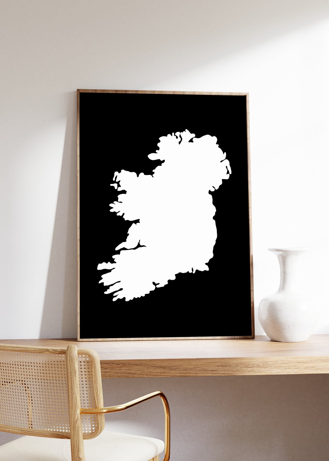Ireland Map Art Print: Minimalist Irish Home Decor (digital Download ...