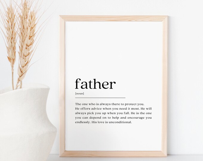 Father Gift: Prints, New Father Gift, Dad, Daddy Gifts, Christmas Gift ...