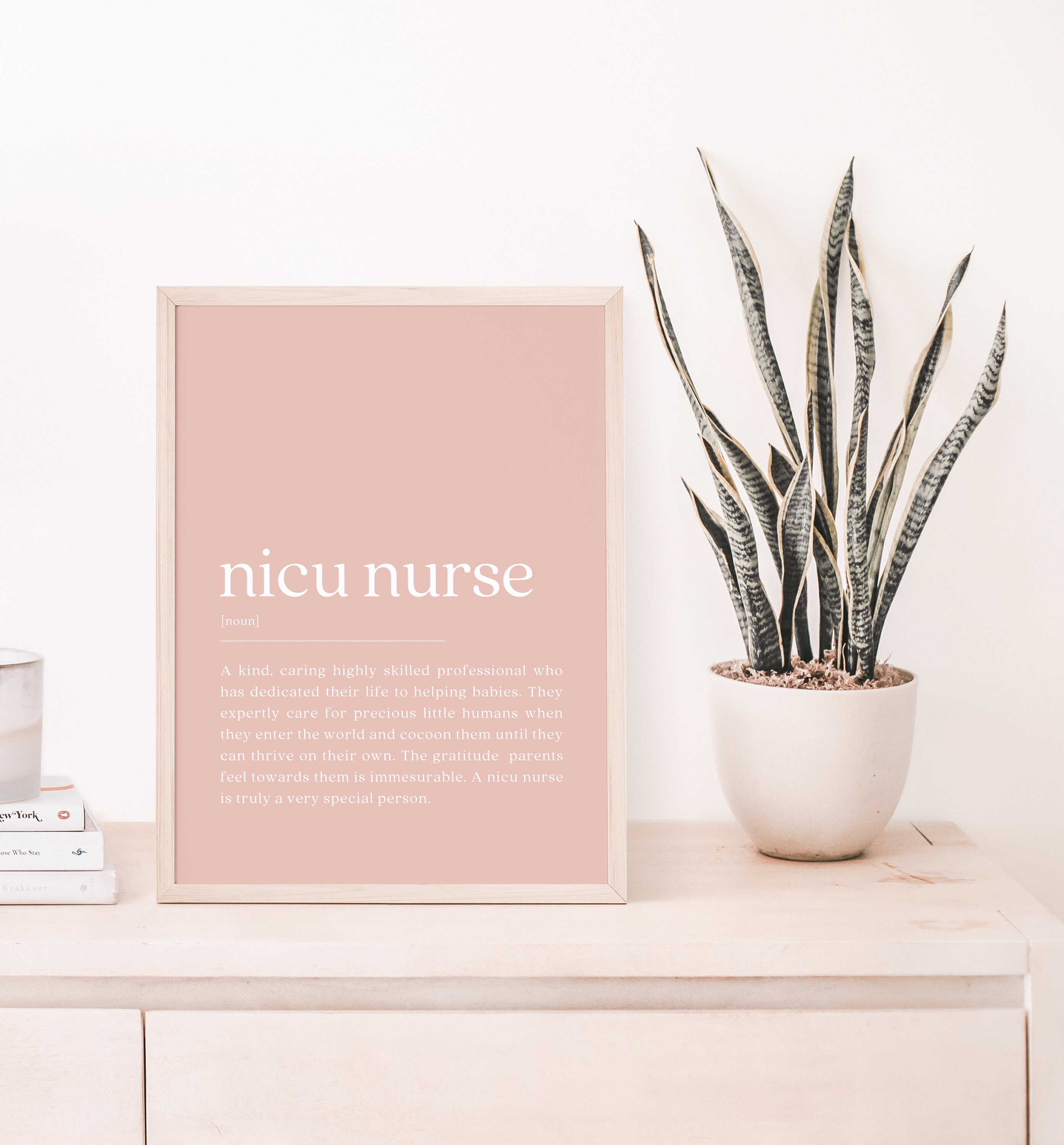 NICU Nurse Definition Print, Neonatal ICU Nurse Thank You Gift ...