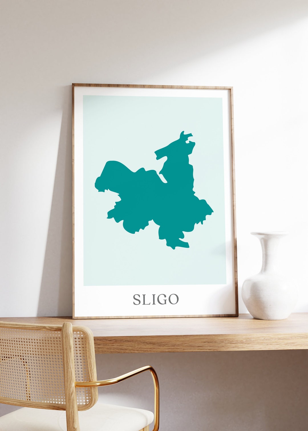 Sligo Map Print, County Sligo Ireland Map, Irish County Poster, Irish ...