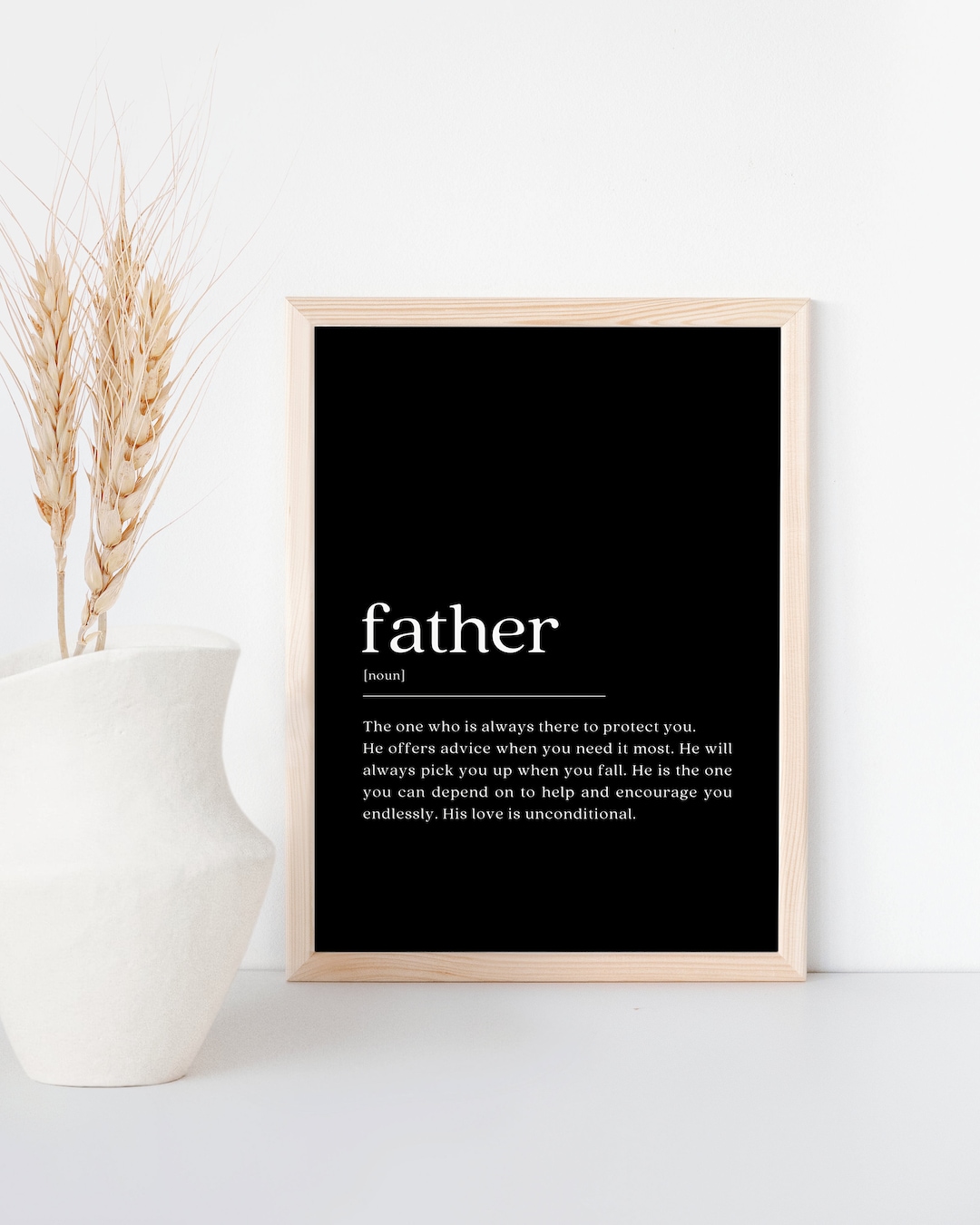 Father Definition Print Fathers Day Gift New Dad Gift Gifts - Etsy