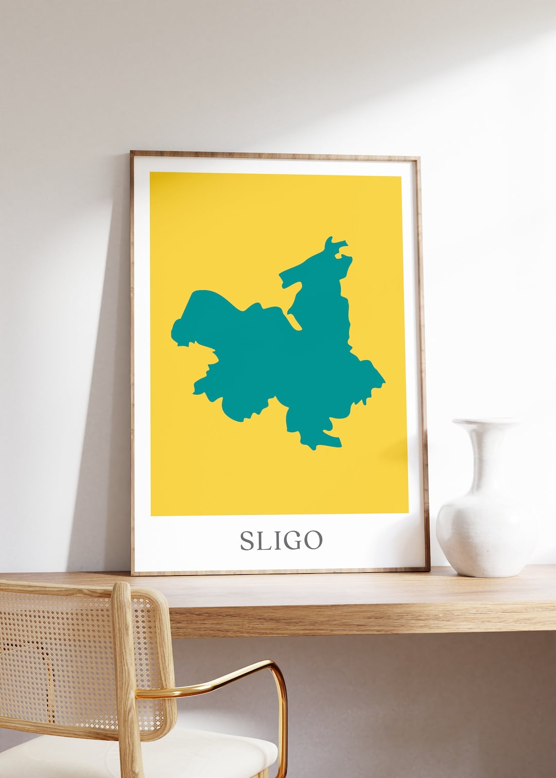 County Sligo Map Sligo Art Print Map of Sligo Poster Irish - Etsy