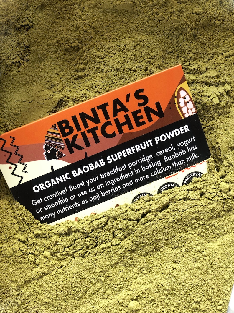 Organic Baobab Superfood Powder Binta's Kitchen®|vitamin C | Dietary Fibre | 100% Organic, Raw ...