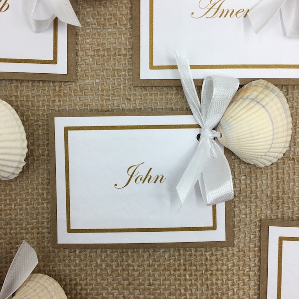 Shell Place Card - Etsy