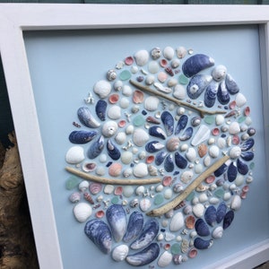 Rockpool in Blue and White With a Splash of Pink, Coastal Art, Coastal ...