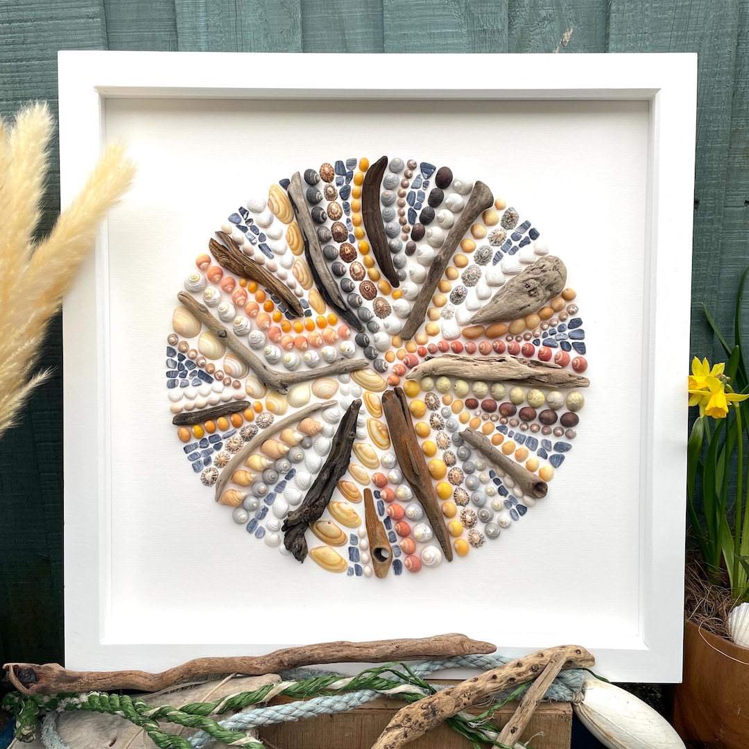Rockpool - A Sea Urchin, Coastal Art, Coastal Wall Decor, Driftwood Art ...
