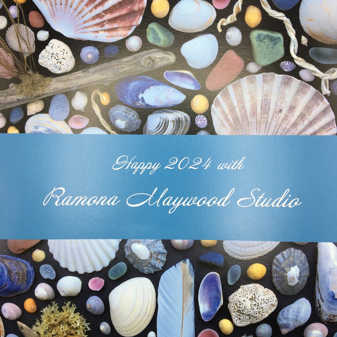 Calendar 2024, Shell Calendar, 2024 Planner, Shell Lover, Coastal Gift ...