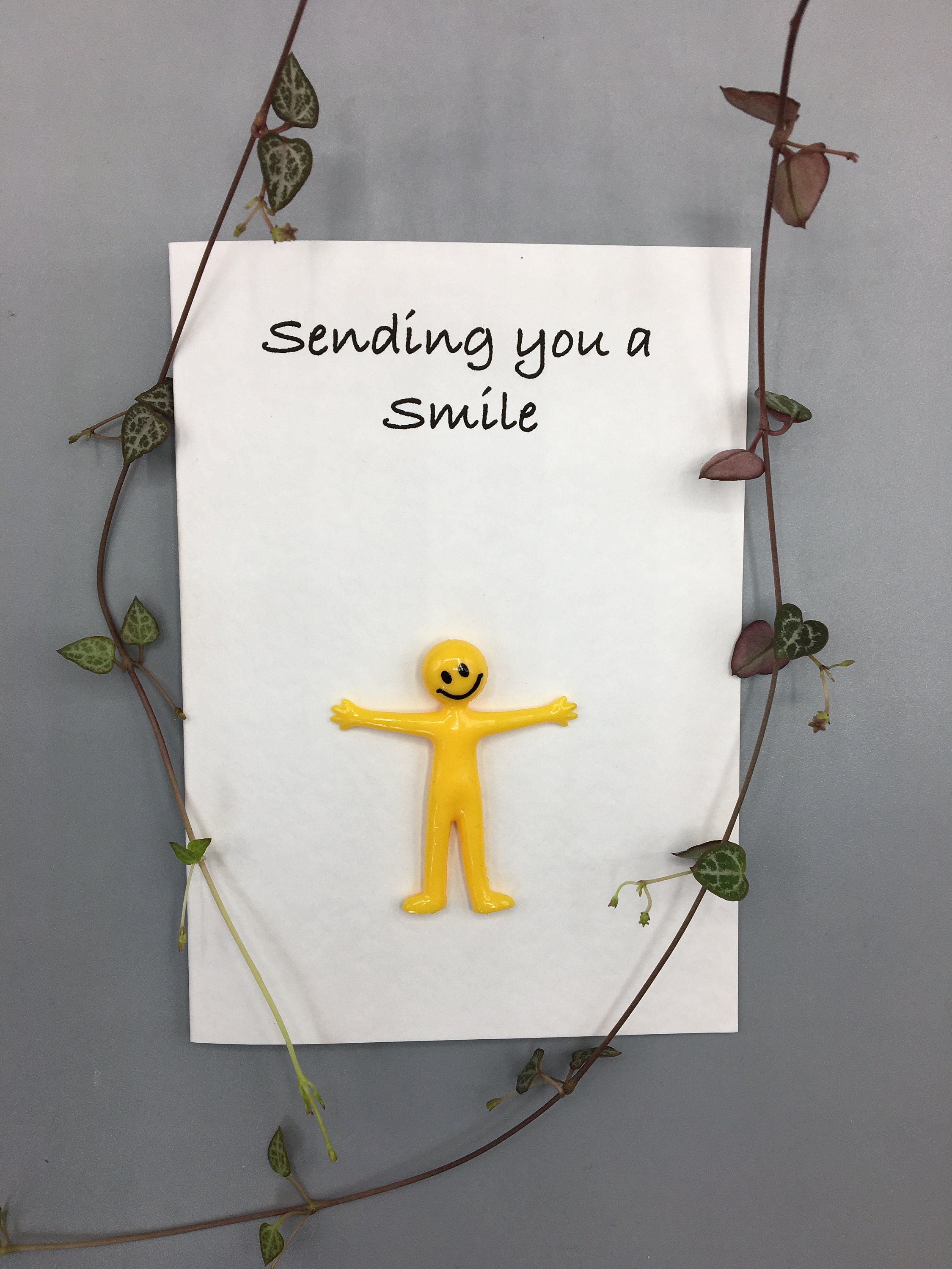 Greetings Card. Smiley. Sending You a Smile. Sending a Smile. - Etsy