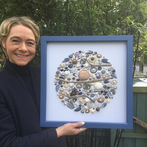 Rockpool, 43cm X 43cm, Scottish Shells, Shell Art, Coastal Gift, Wall ...