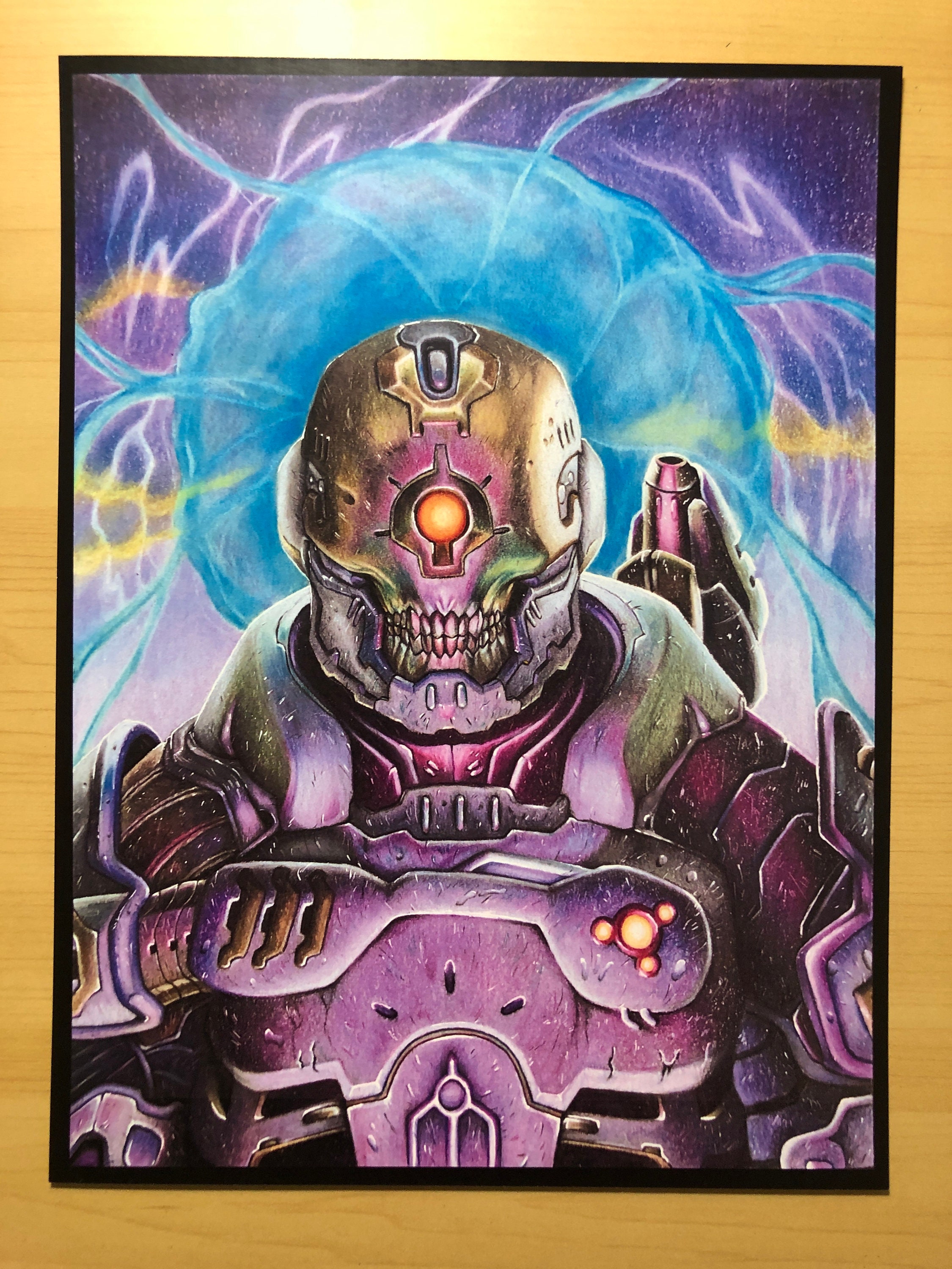 The Doom Slayer - Cardstock - Etsy