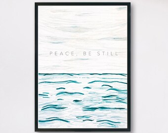 Peace Be Still Art | Etsy