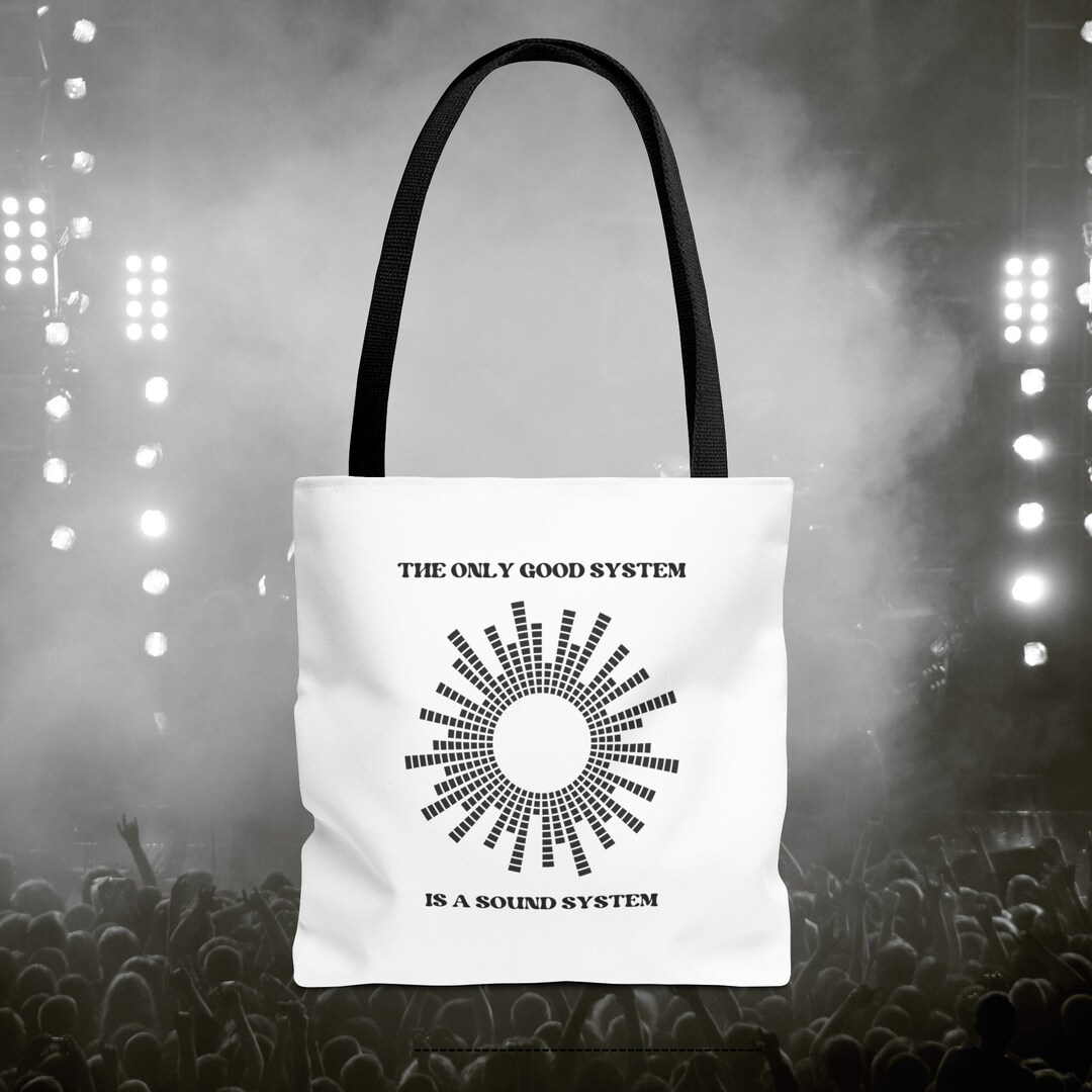 The Only Good System is A Sound System - Audio Spectrum - Tote Bag (AOP ...