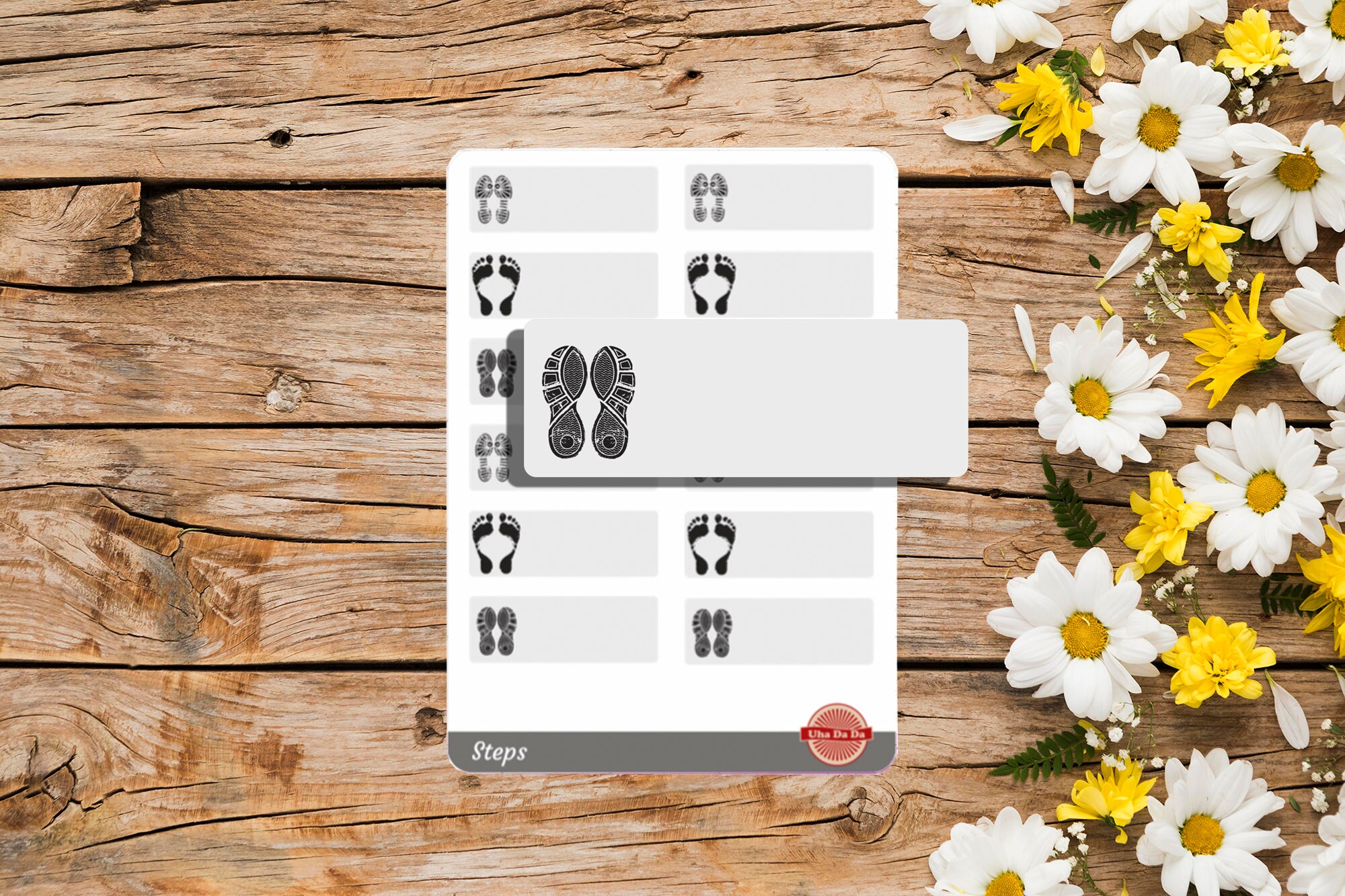 Steps Stickers Daily Steps Planner Stickers Journal | Etsy