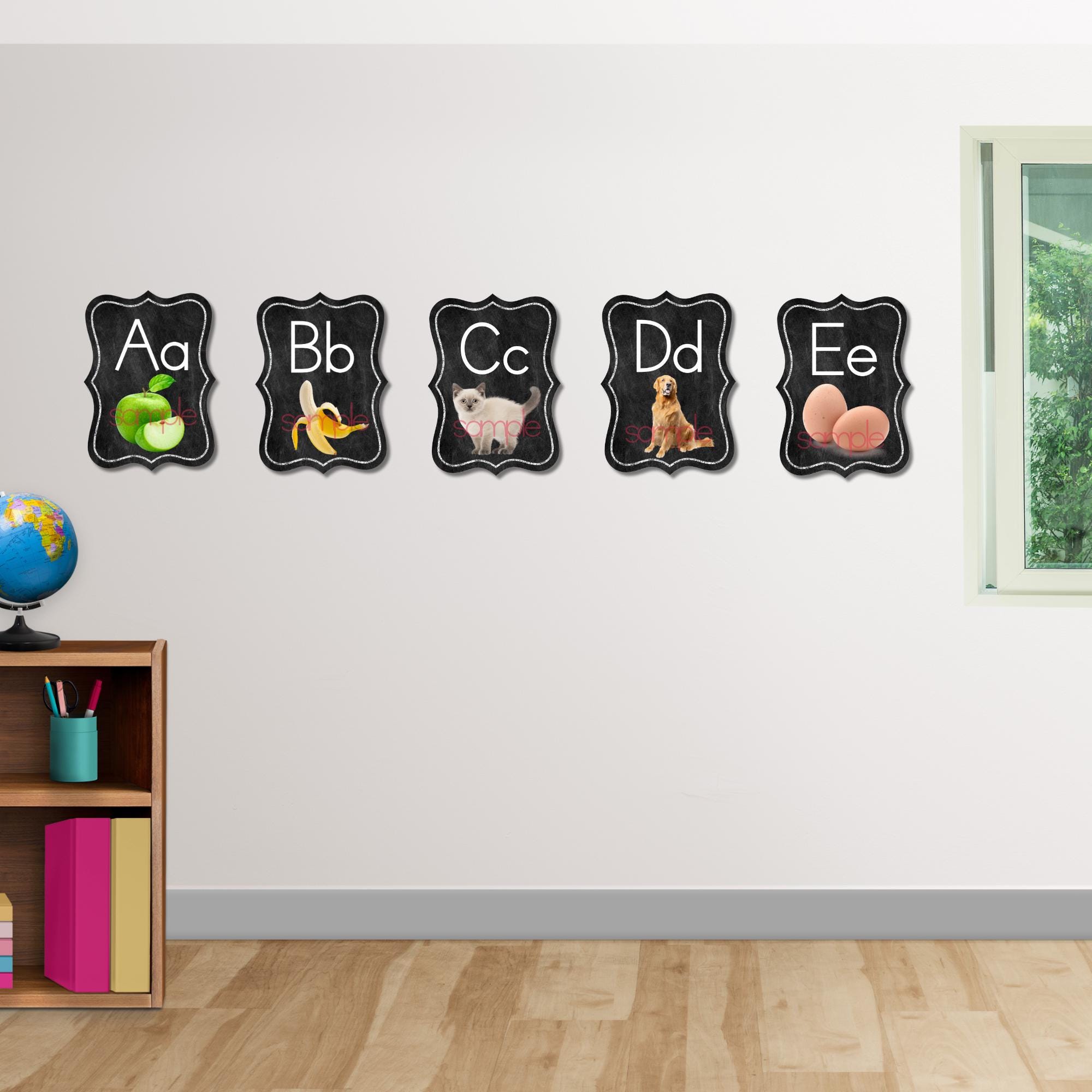 Chalkboard Alphabet Posters A-Z: Classroom Decor for Preschool ...