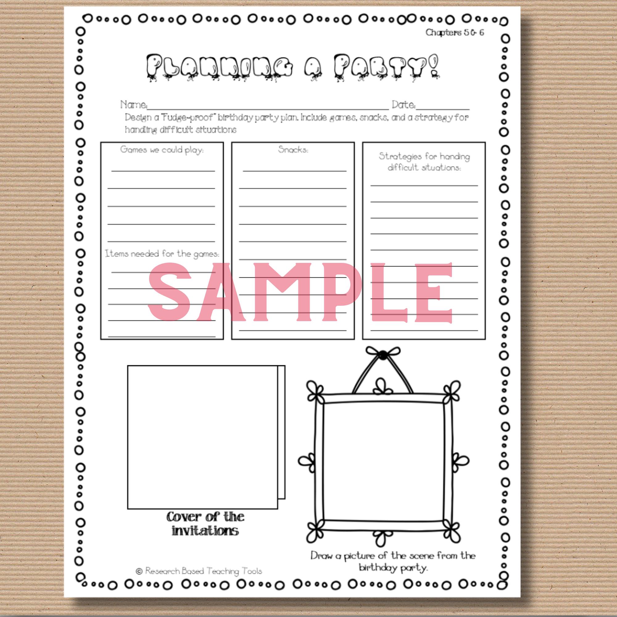 Project-based Activities for 'tales of a Fourth Grade Nothing ...