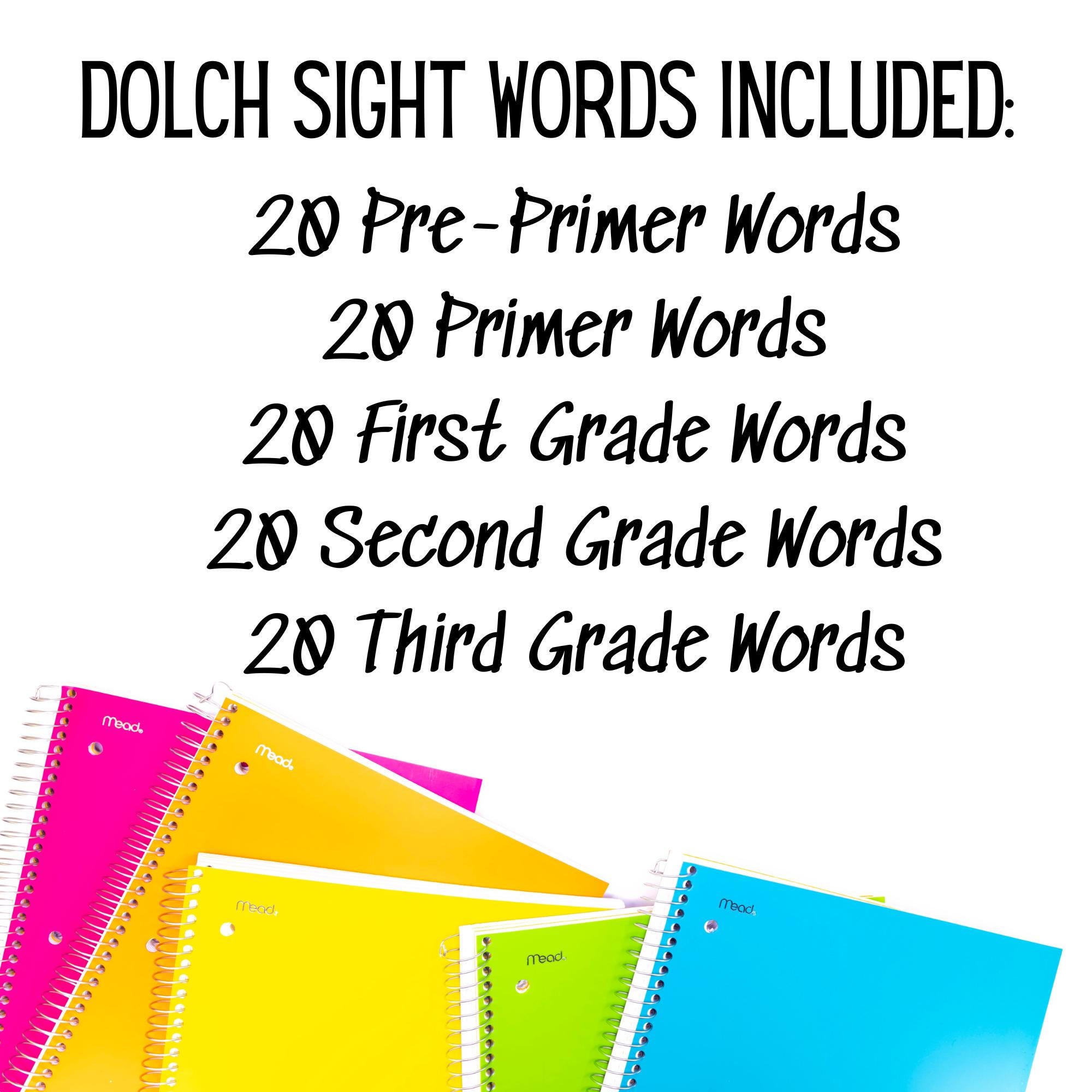 Three Little Pigs Sight Word File Folder Games: Dolch Pre-k to 3rd ...
