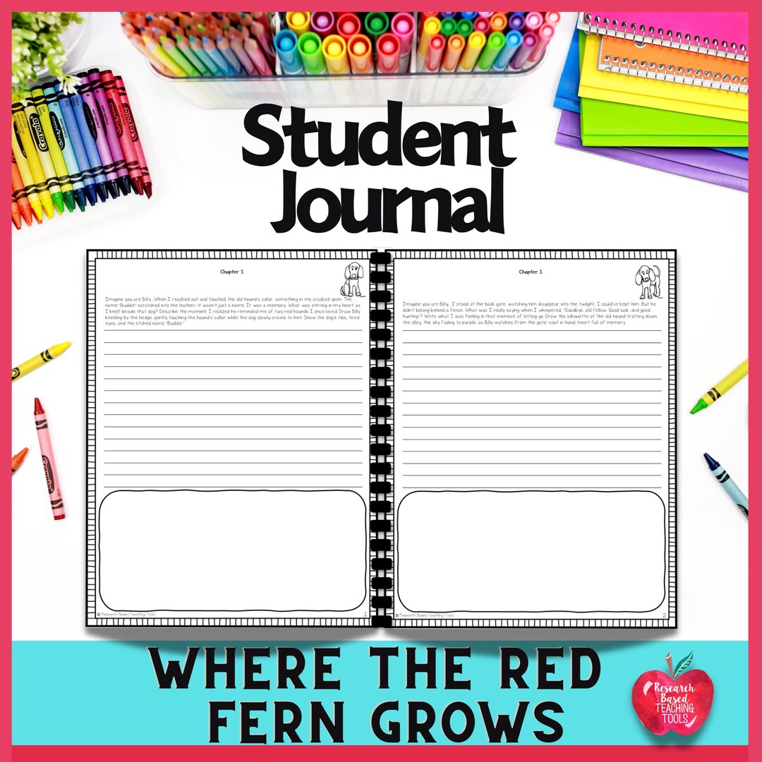 Where the Red Fern Grows: Novel Study PDF With Journal Prompts ...