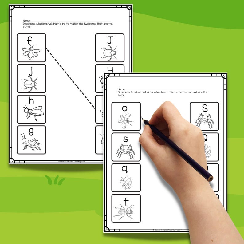 Insect Alphabet & Fine Motor Literacy Bundle | Hands-on Pre-k and K ...