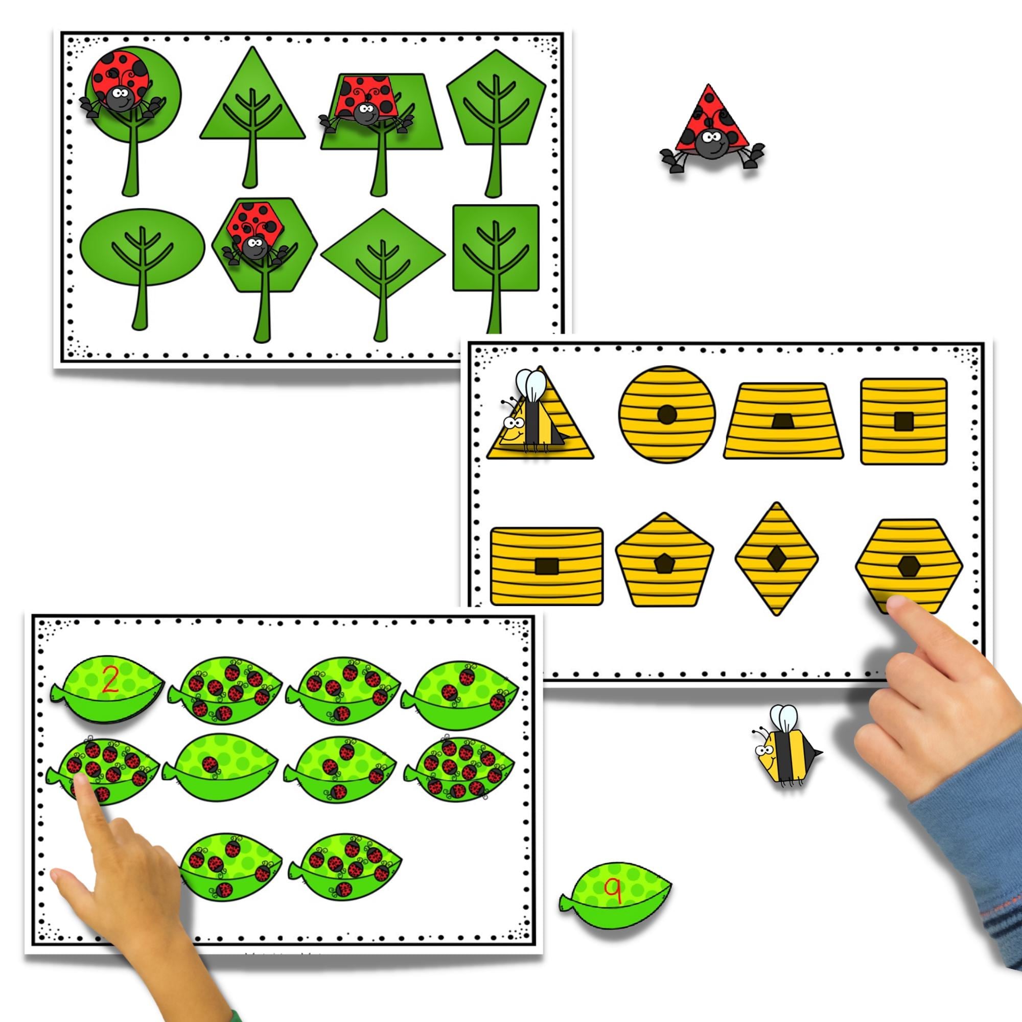 Insect-themed Math Bundle: Preschool & Kindergarten Activities for ...