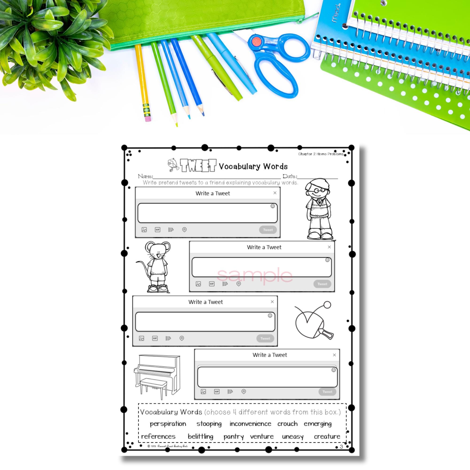 Stuart Little Vocabulary Activities | Engaging Novel Study Word Work - Etsy