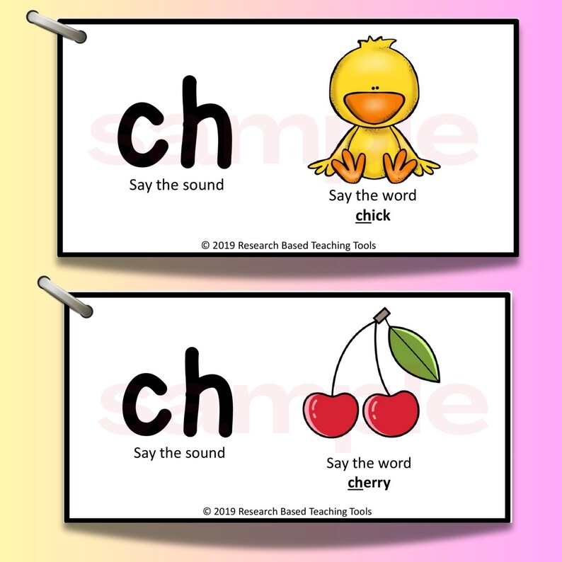 Consonant Blends & Digraphs Strategy Cards Phonics Practice for Early ...