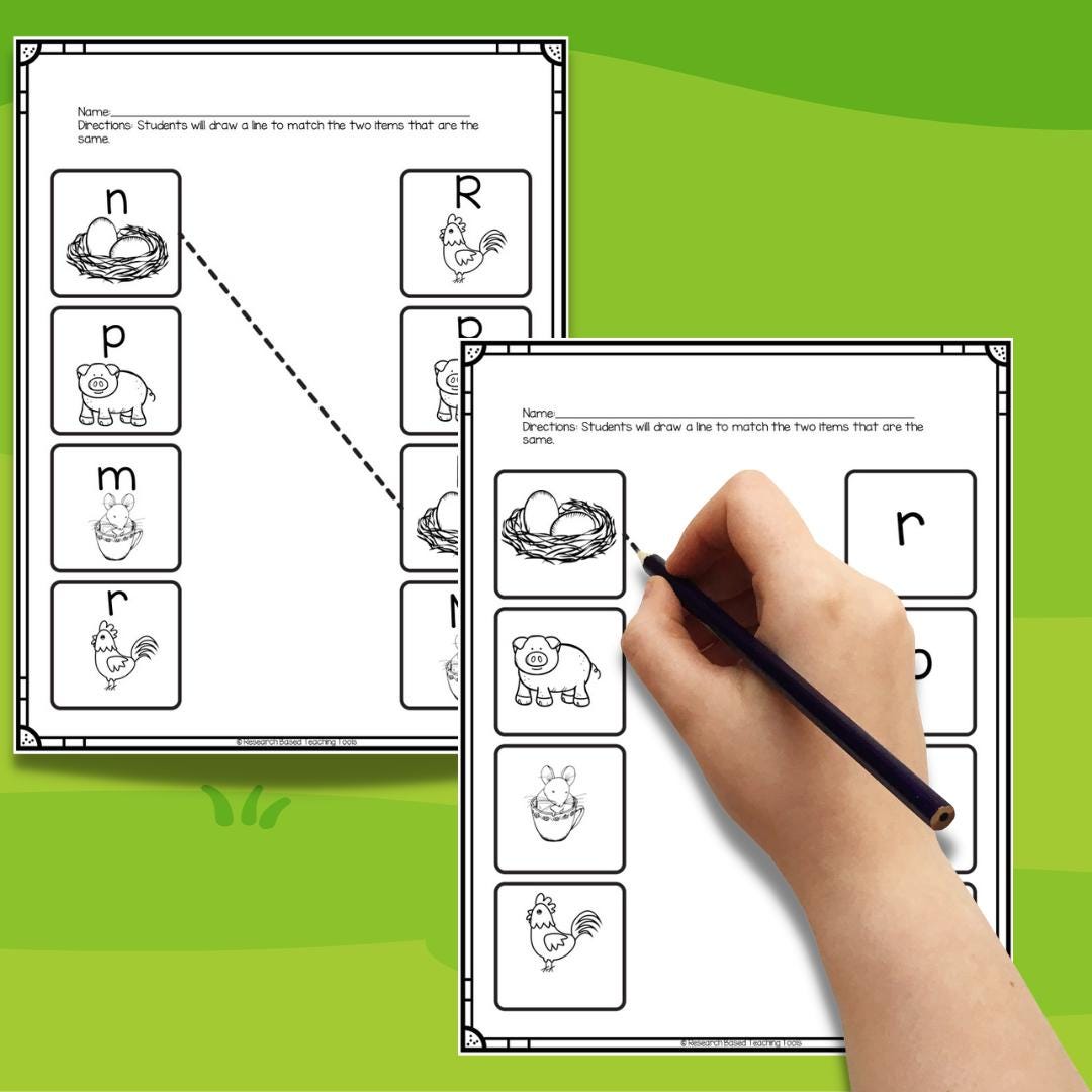 Farm Animal Alphabet & Sight Word Activities | Prek-k Literacy Bundle ...