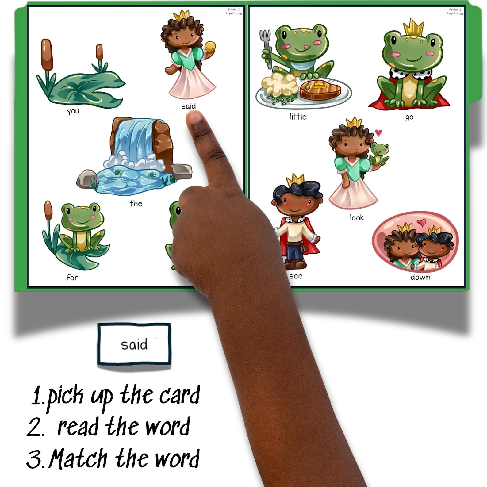 Frog Prince Sight Word Games: Dolch Pre-k to 3rd Grade File Folder ...