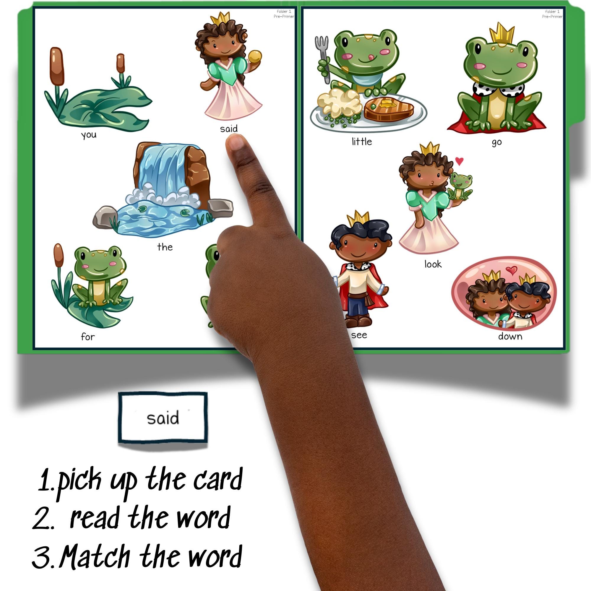Frog Prince Sight Word Games: Dolch Pre-k to 3rd Grade File Folder ...