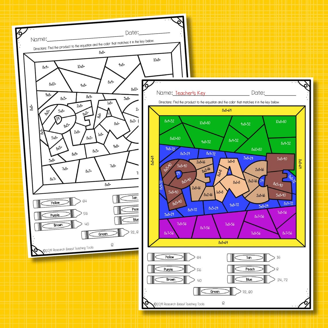 MLK Jr. Multiplication Color-by-number: Educational Math Worksheets for ...