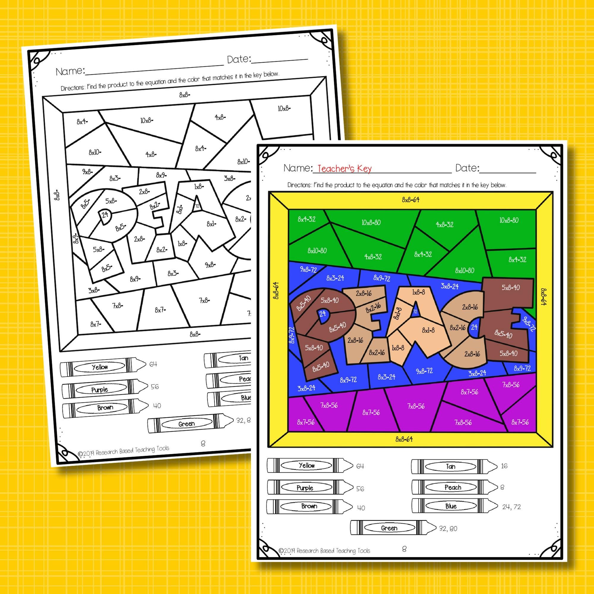 MLK Jr. Multiplication Color-by-number: Educational Math Worksheets for ...