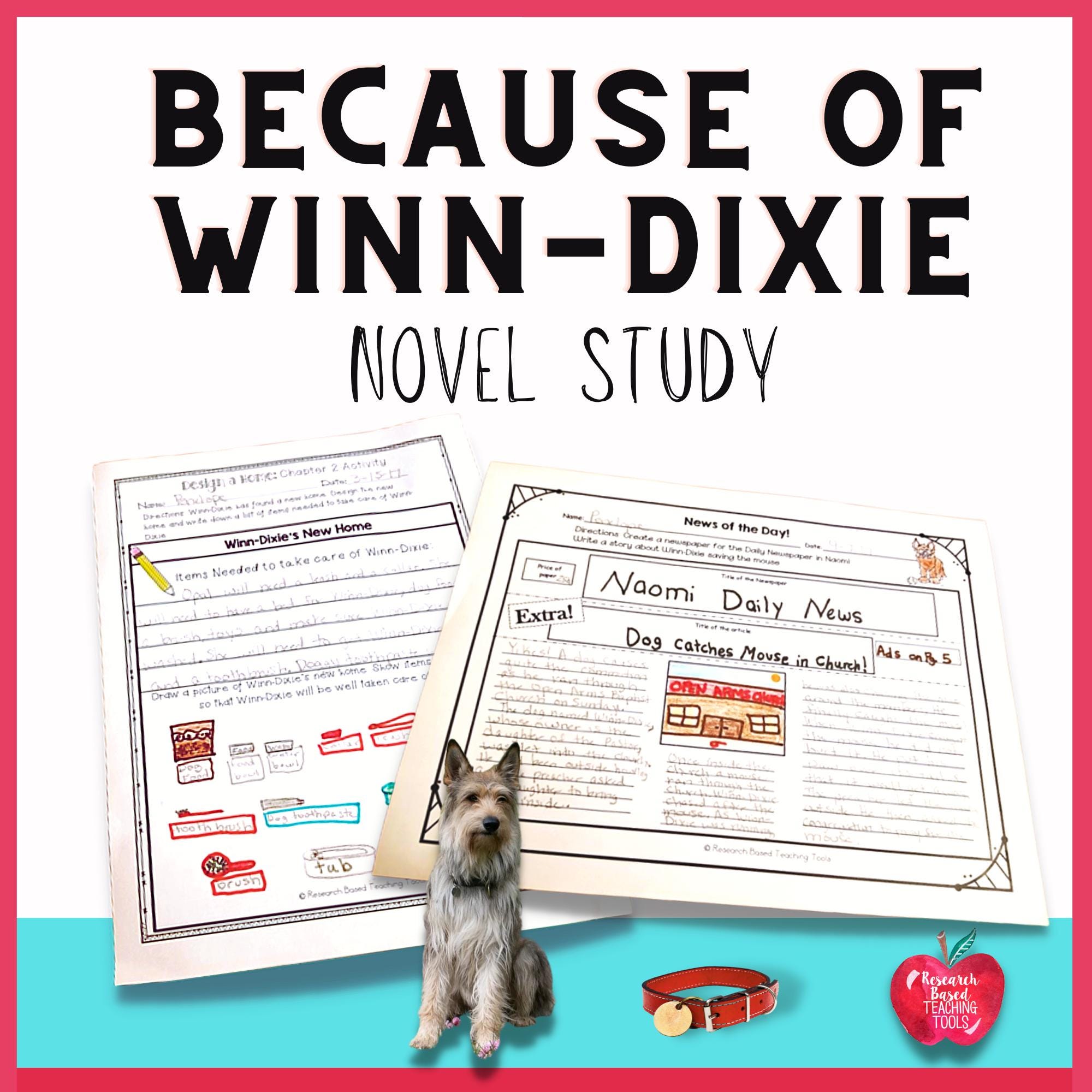 Because of Winn-dixie Novel Study Unit | 188 Pages of Engaging Lessons ...