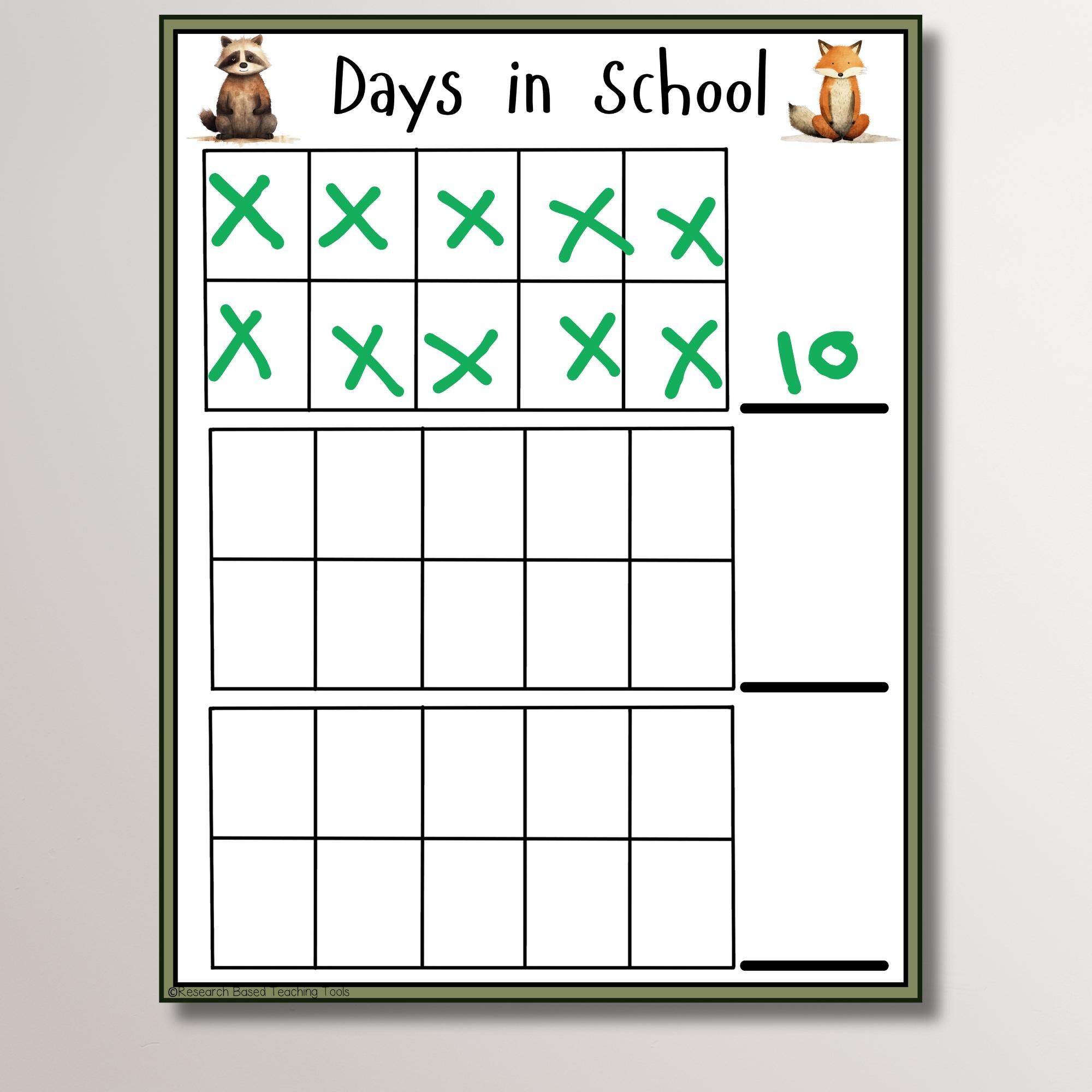 Woodland Animal Classroom Calendar Set: Forest Theme Decor With Weather ...