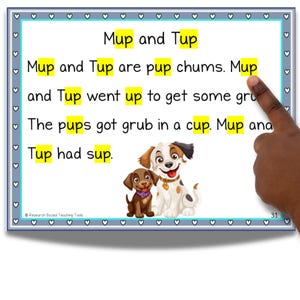 CVC Short Vowel U Word Family Stories: Phonics Practice for Early ...