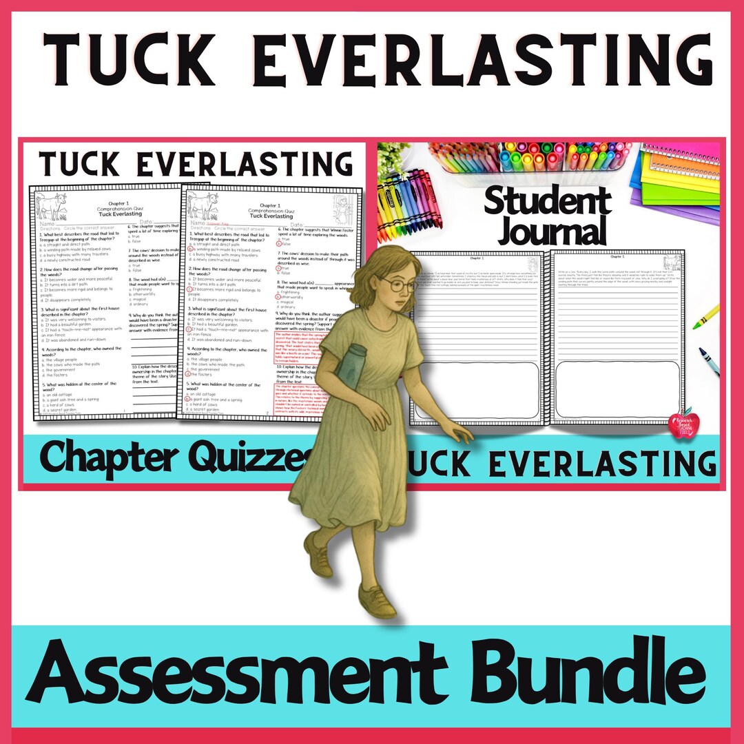 Tuck Everlasting Novel Study Bundle: Quizzes, Prompts, Printables for ...