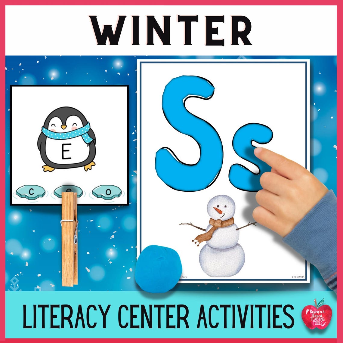 Winter Literacy Centers for Prek-1st Grade | Hands-on Alphabet ...