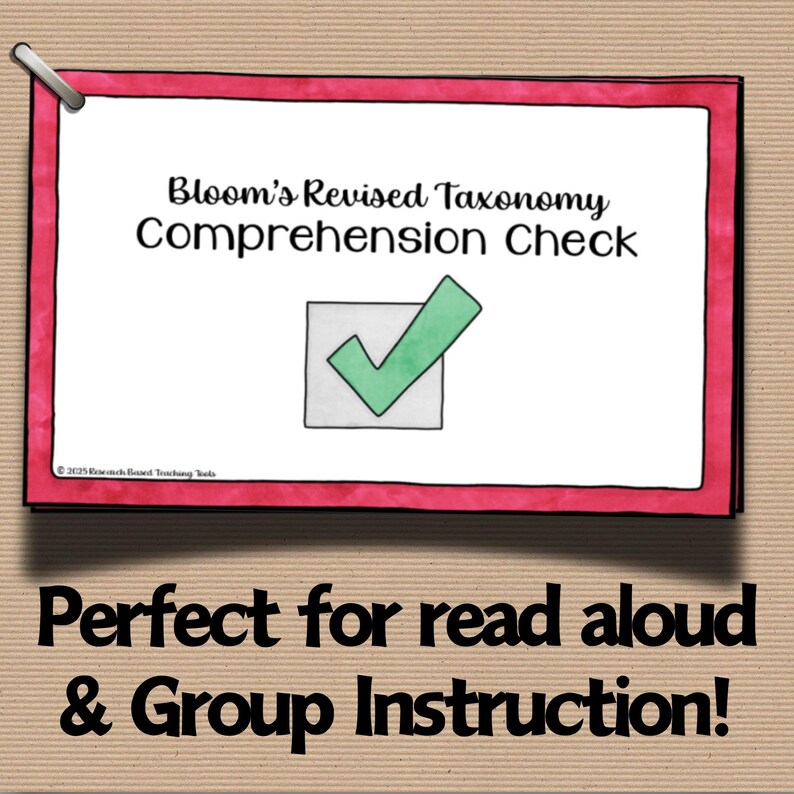 Bloom's Taxonomy Reading Comprehension Cards: Critical Thinking ...