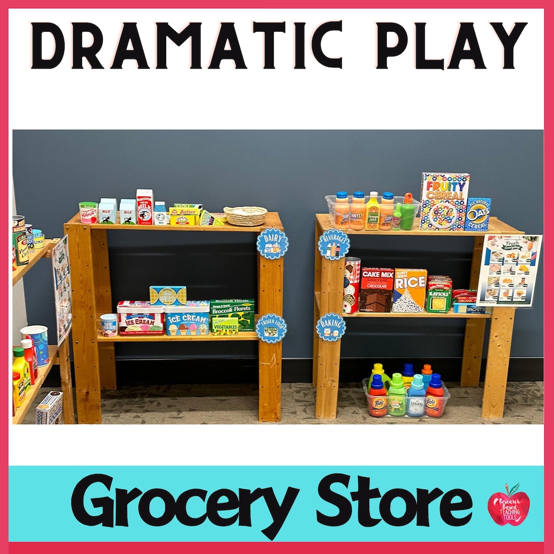 Dramatic Play Grocery Store Set: Imaginative Learning Fun for Preschool ...