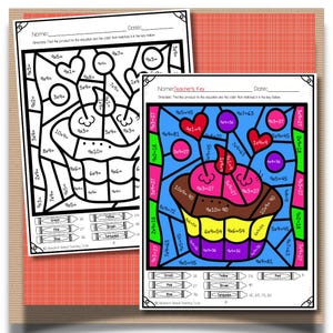 Valentine's Multiplication Coloring Sheets: Fun Math Practice for 3rd ...