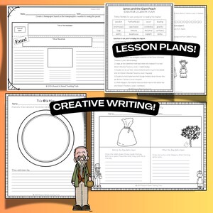 James and the Giant Peach Novel Study | STEM Activities, Lesson Plans ...