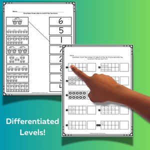 Transportation-themed Math & Number Tracing Worksheets for Pre-k to 1st ...