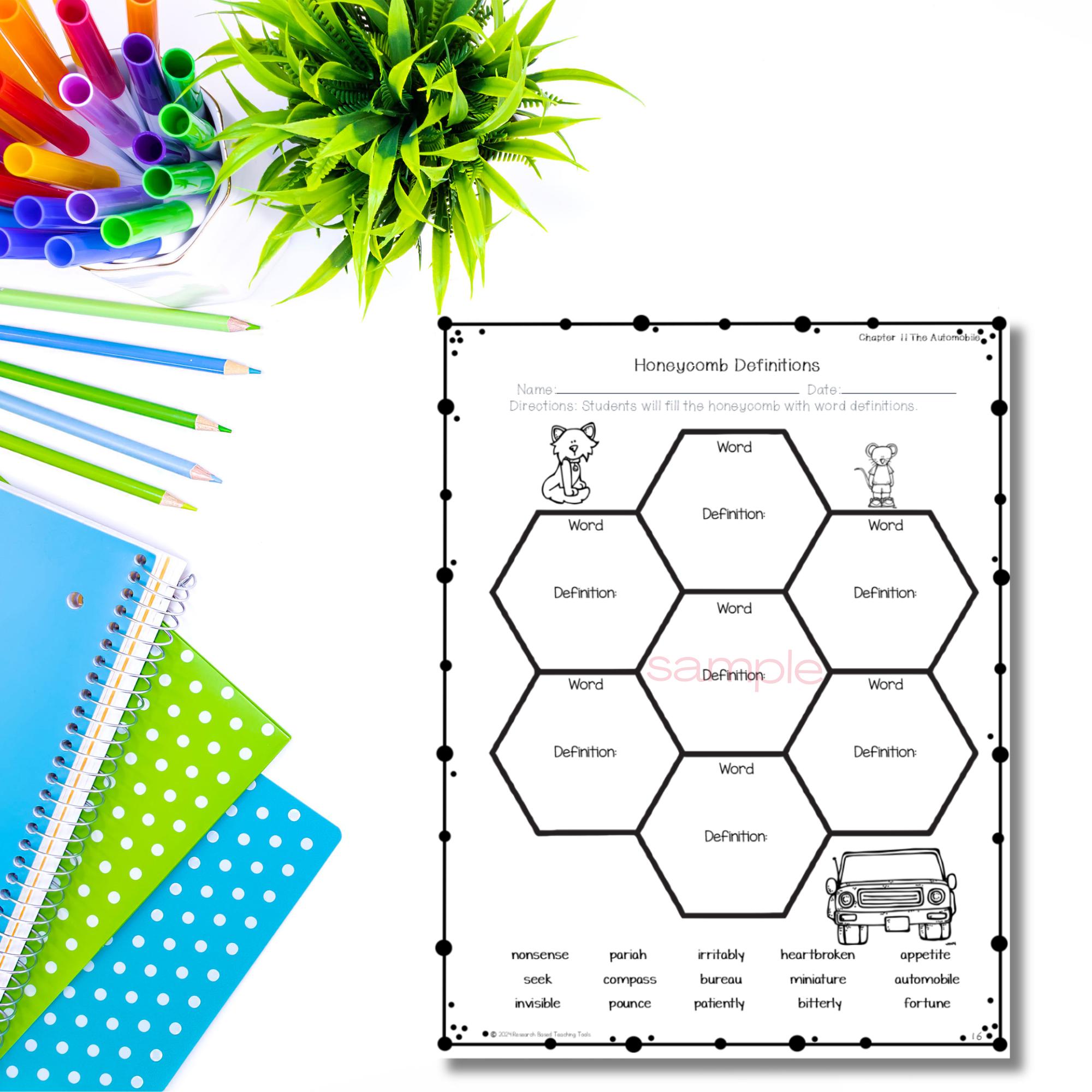 Stuart Little Vocabulary Activities | Engaging Novel Study Word Work - Etsy