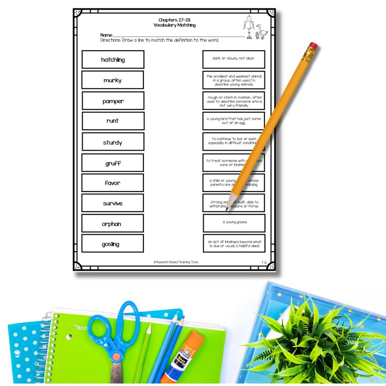 The Wild Robot Novel Study: Vocabulary Activities, Puzzles, Worksheets ...