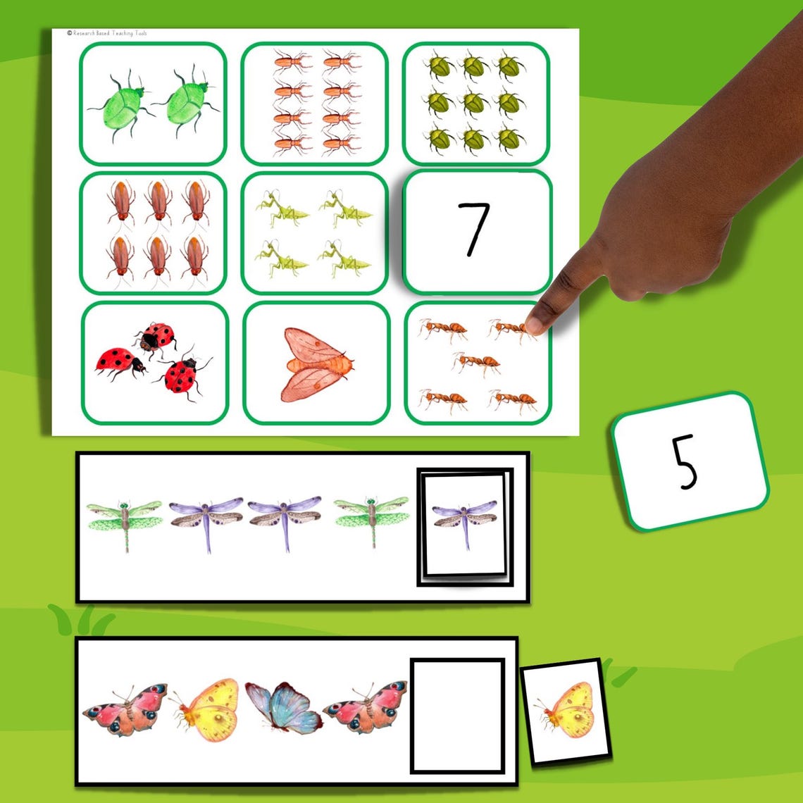 Insect-themed Math Bundle: Preschool & Kindergarten Activities for ...