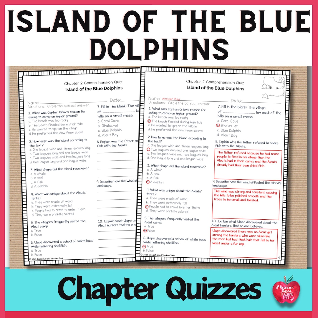 Island of the Blue Dolphins Chapter Quizzes | Reading Comprehension ...