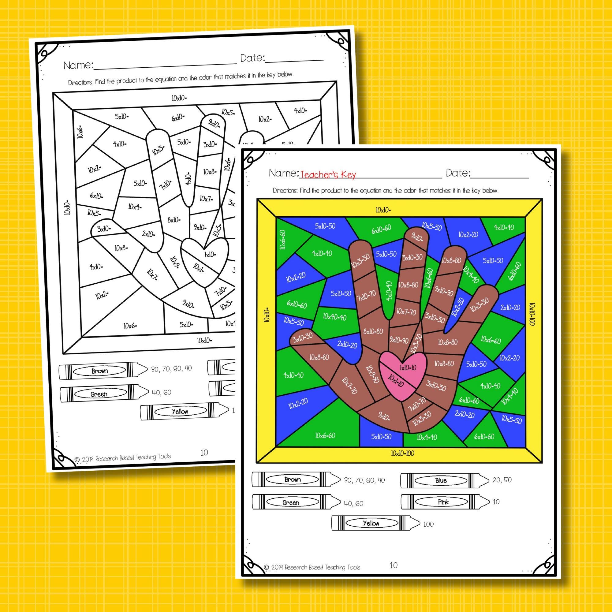 MLK Jr. Multiplication Color-by-number: Educational Math Worksheets for ...