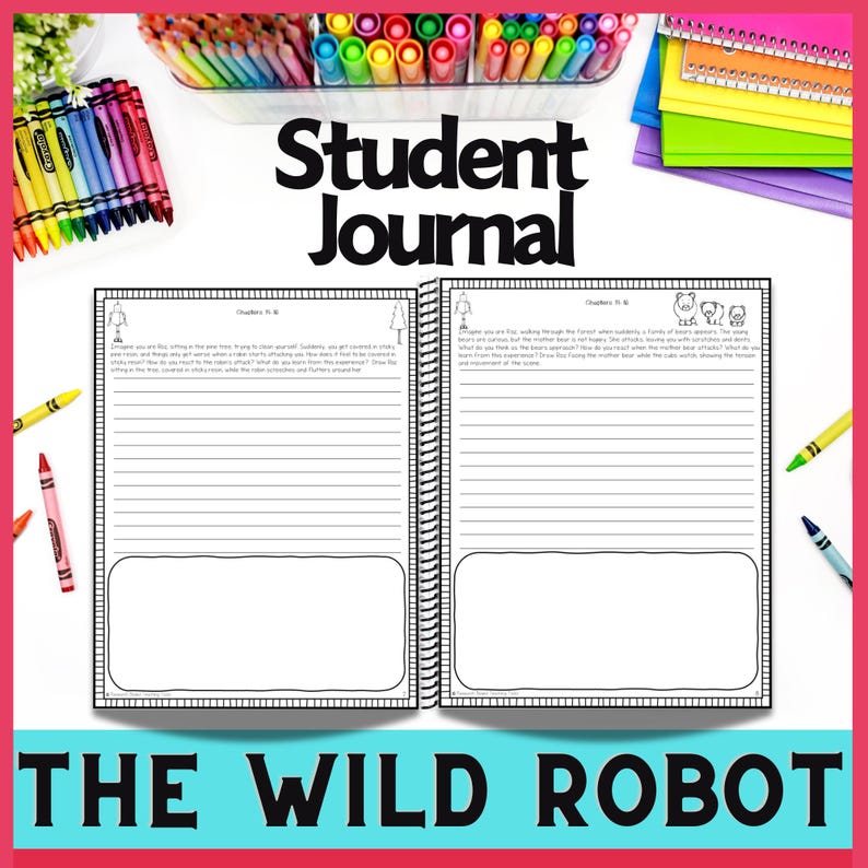 Wild Robot Journal: Character POV Writing Prompts & Reading Companion ...