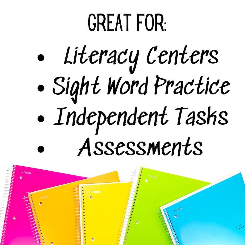 Tennis-themed Dolch Sight Word File Folder Games: Prek-3rd Grade ...