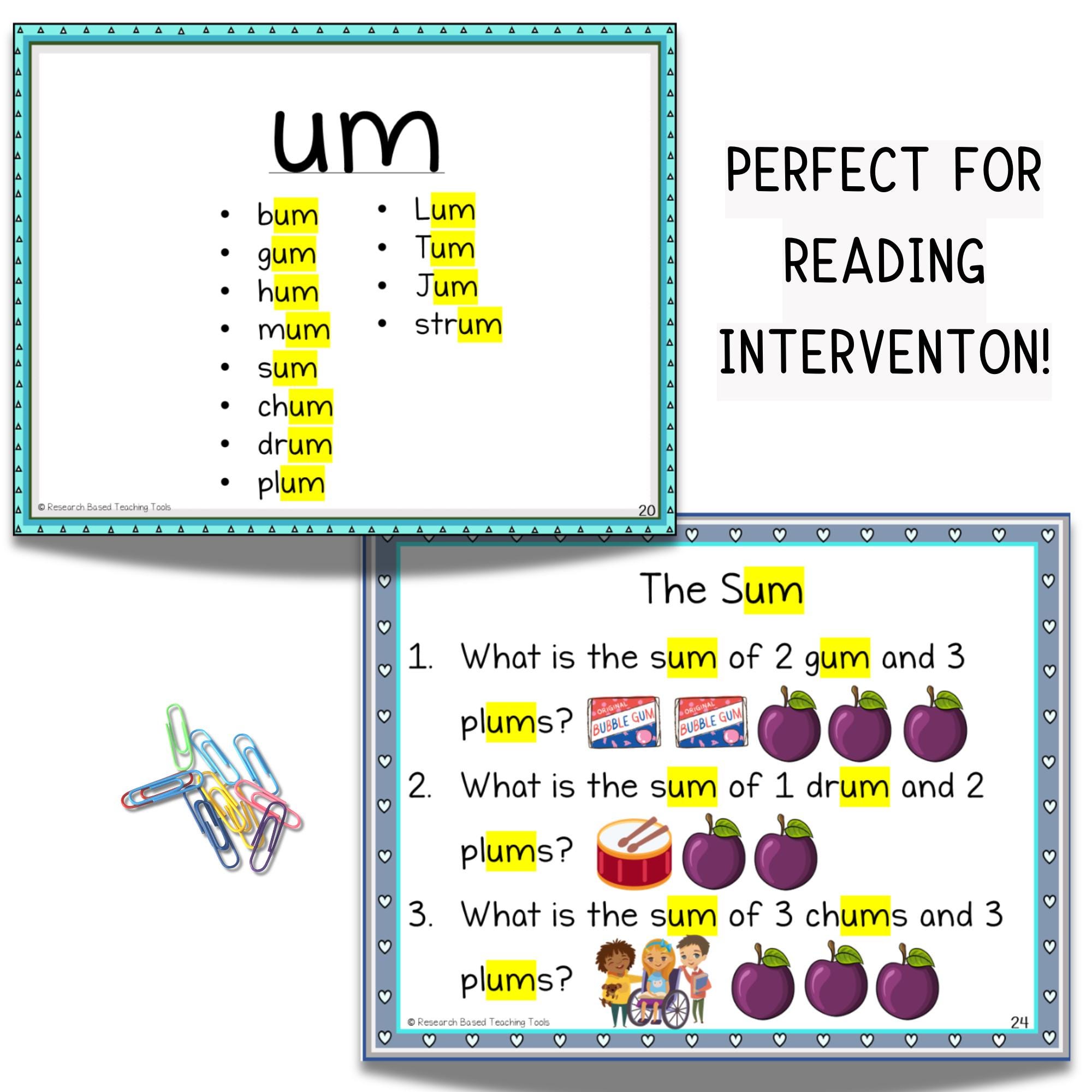 CVC Short Vowel U Word Family Stories: Phonics Practice for Early ...