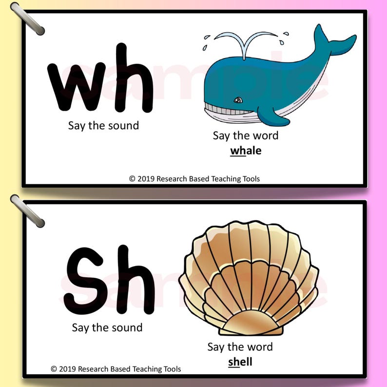 Consonant Blends & Digraphs Strategy Cards Phonics Practice for Early ...