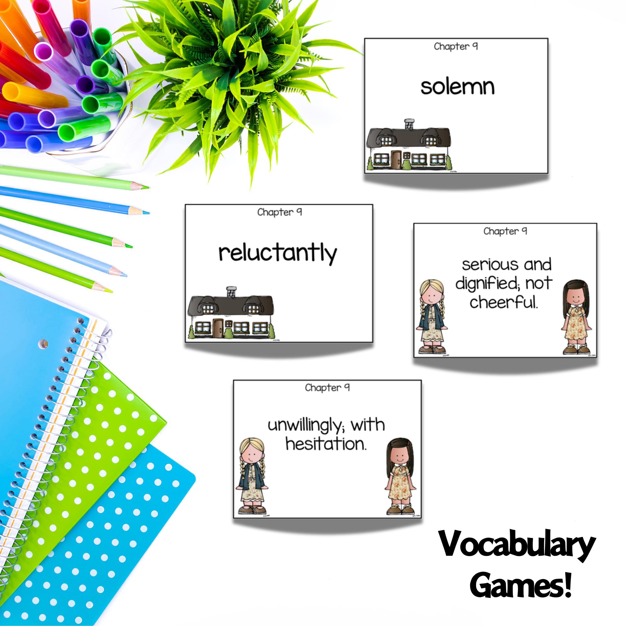 Number the Stars Vocabulary Activities: Engaging Chapter-based Word ...